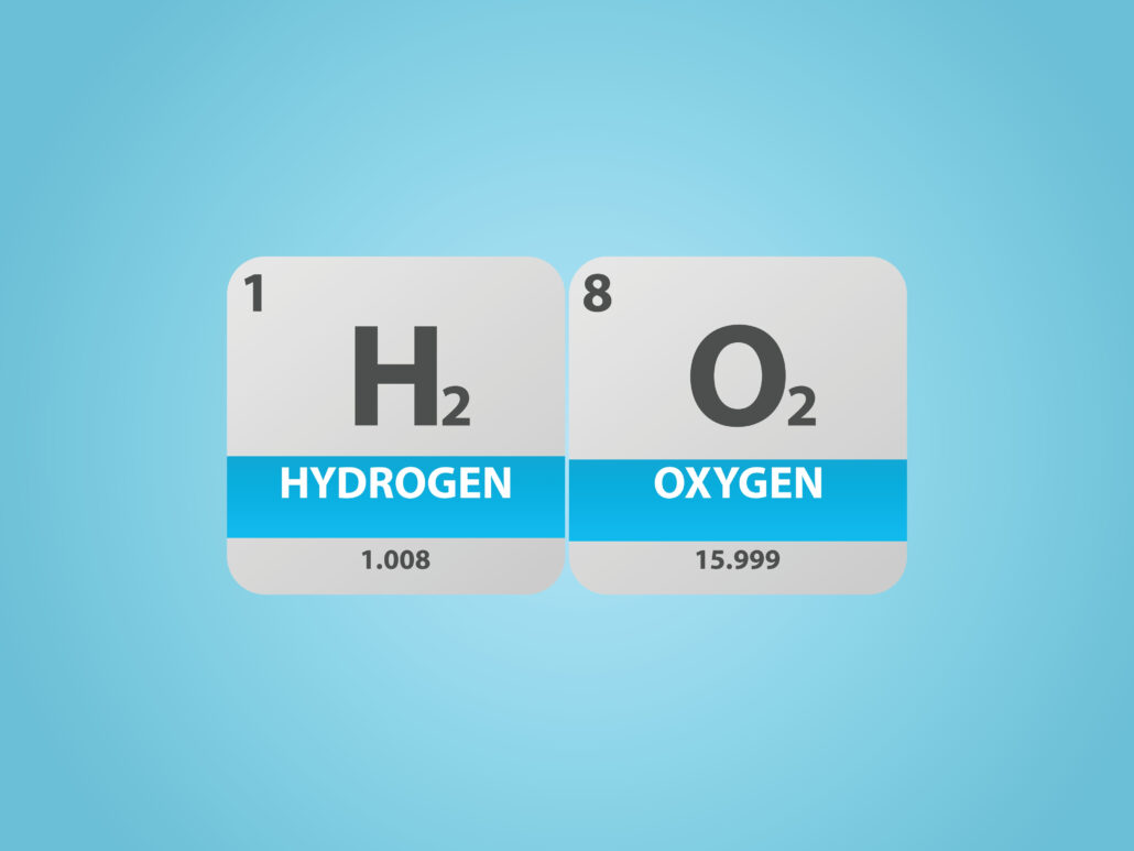 Hydrogen,Peroxide,H2o2,Molecule.,Simple,Molecular,Formula,Consisting,Of ...